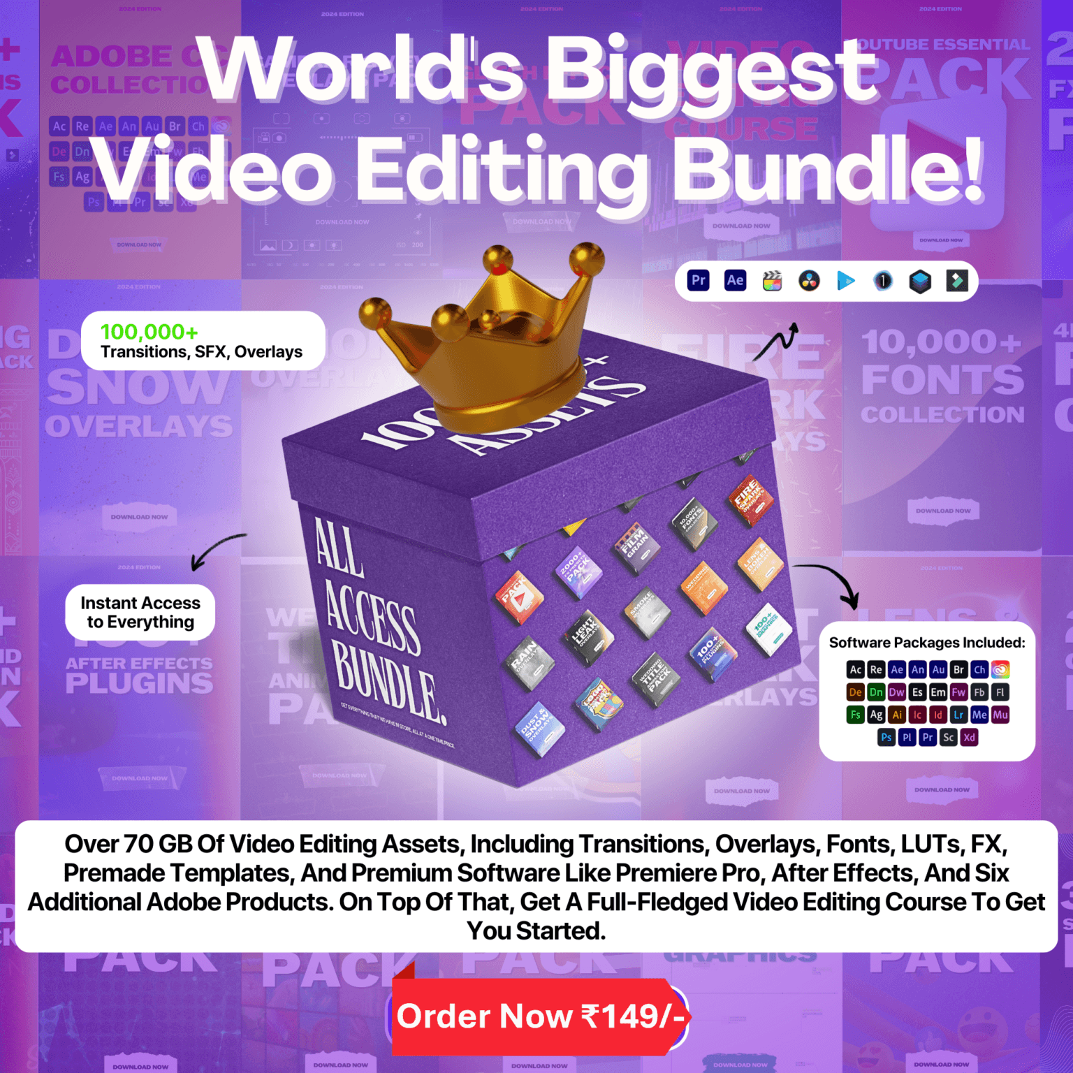 World’s Biggest Video Editing Bundle! – 99trend